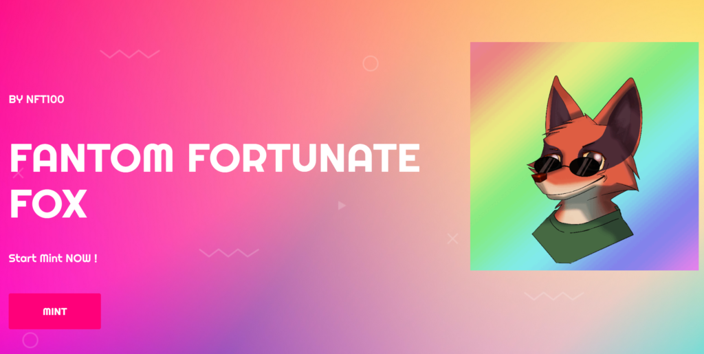 NFT 100 Team Launches Fantom Fortunate Fox NFT | Digital Art NFT